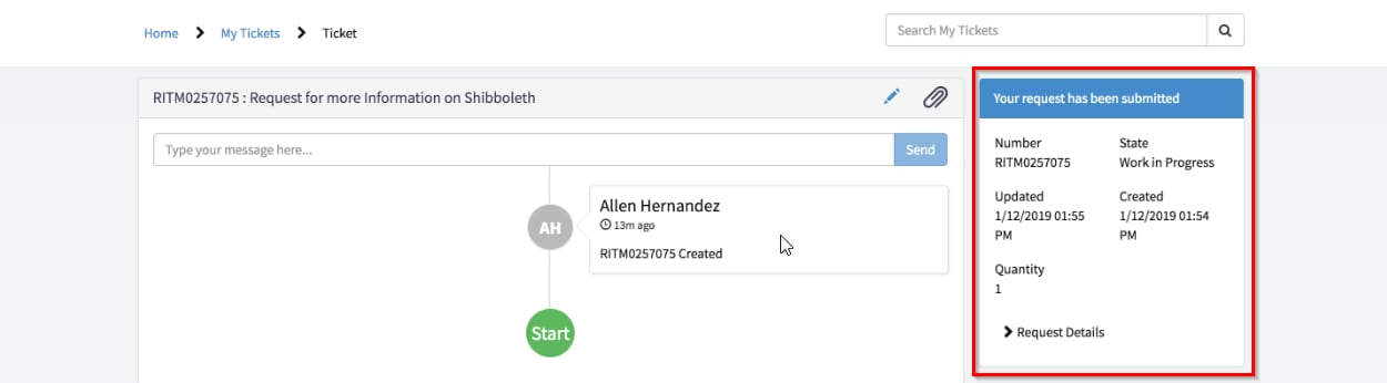 Adding request details to ServiceNow CSM portal - ServiceNow Community