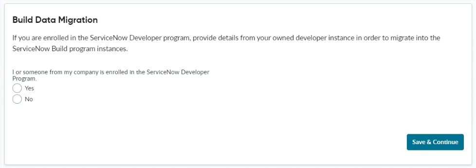 What is a Build Program instance in ServiceNow? - ServiceNow Community