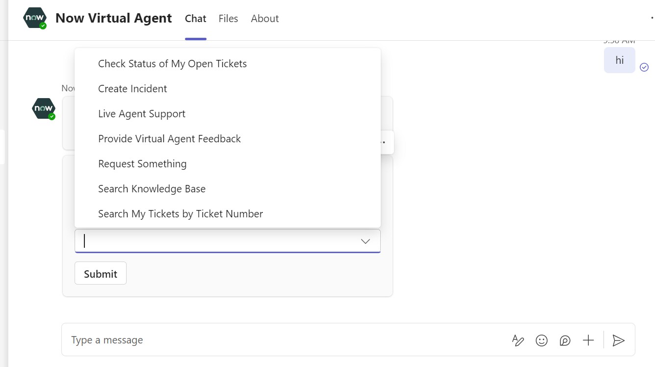 I integrated MS teams and ServiceNow using Now vir... - ServiceNow ...