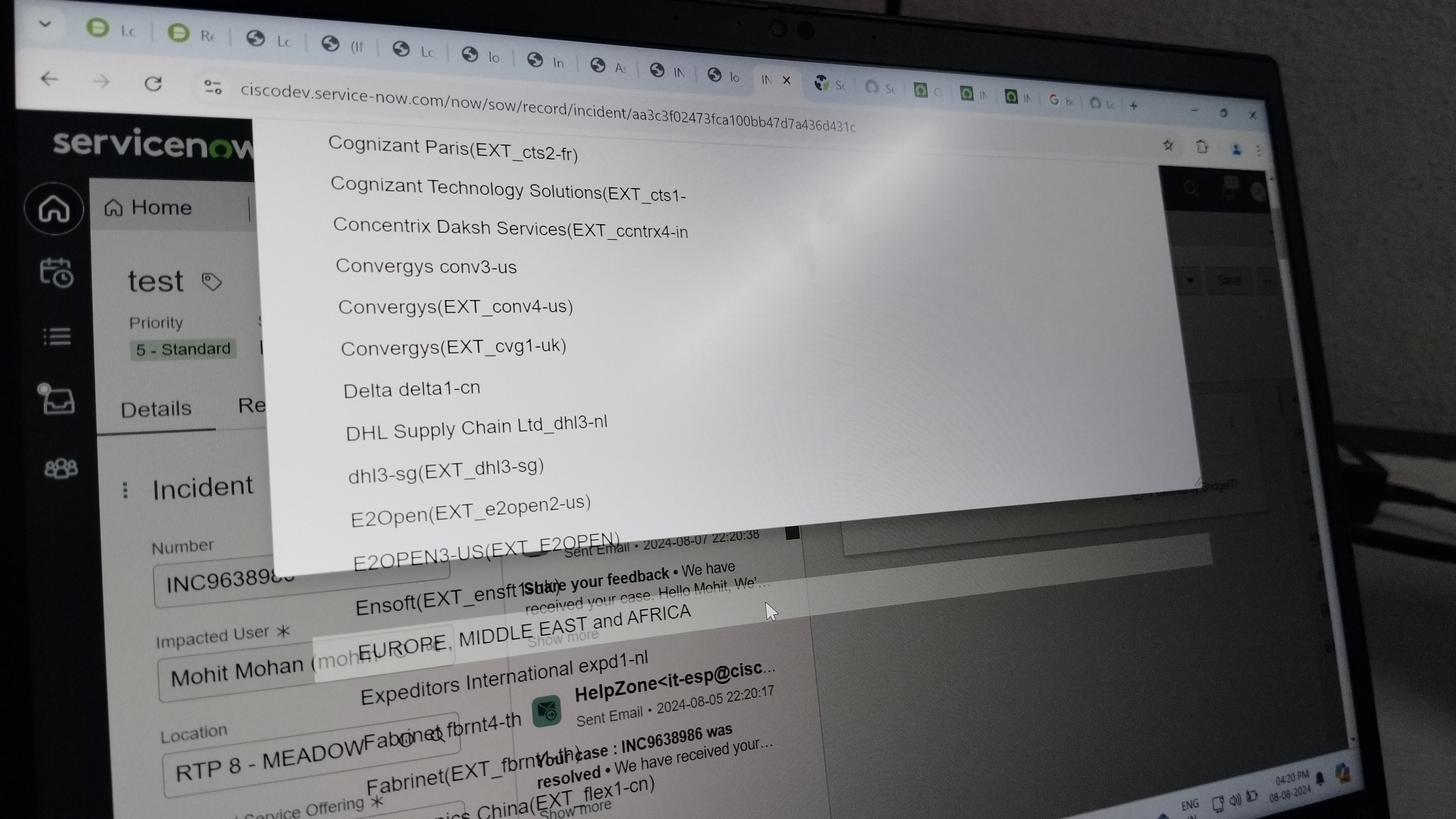 How to fix the pop-up scroll bar issue for Service... - ServiceNow ...