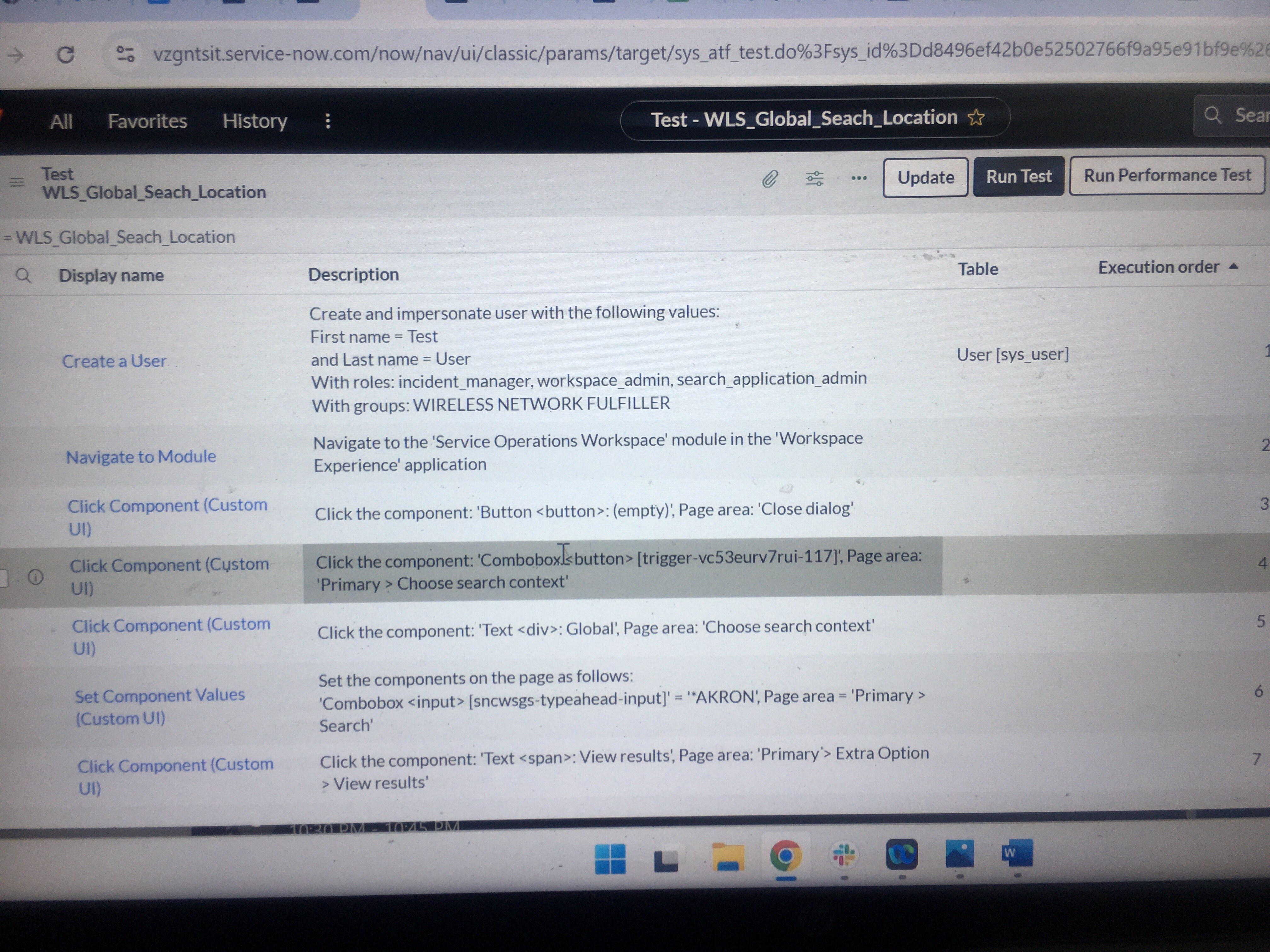 ServiceNow Global search with ATF test not working - ServiceNow Community