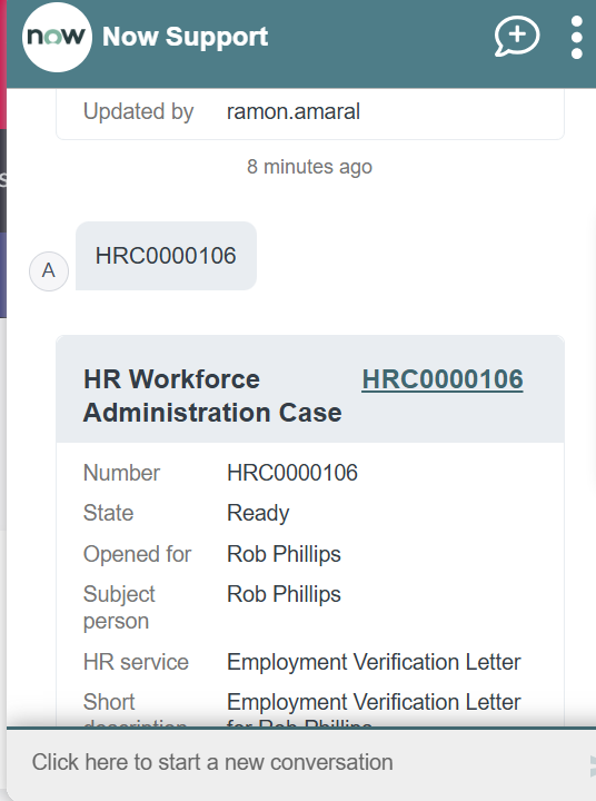 How to avoid sending HR case record as a 'Card' li... - ServiceNow ...