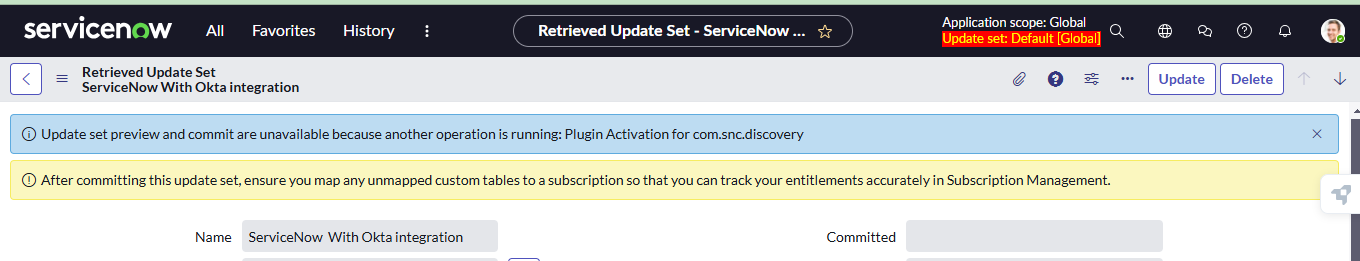 Solved: Preview Update set Button not showing after loaded - ServiceNow ...