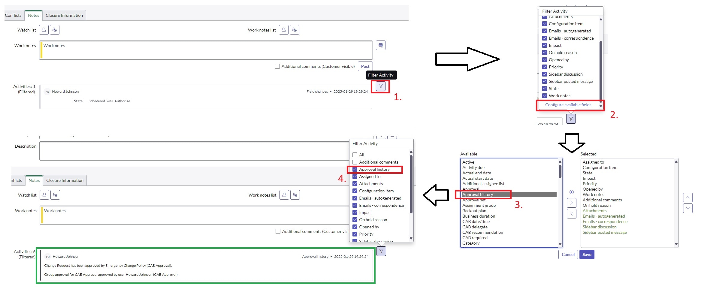 How to display approval history? - ServiceNow Community