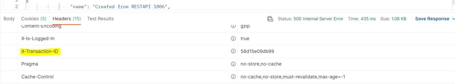 Transaction ID in REST API - ServiceNow Community