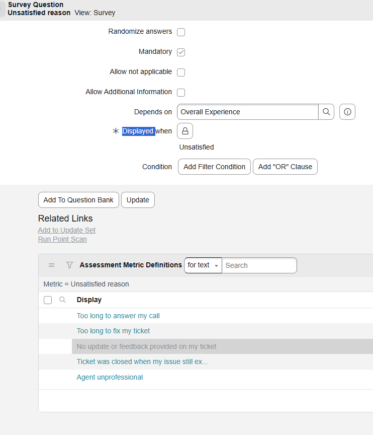 Solved: Reporting on survey responses - ServiceNow Community