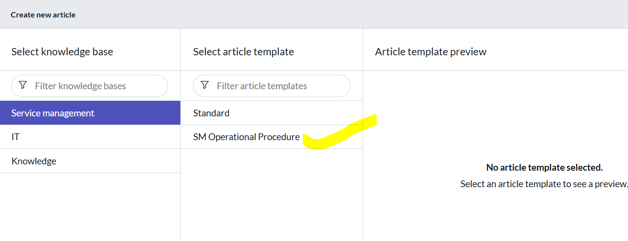 Solved: how to make article template only available for sp ...