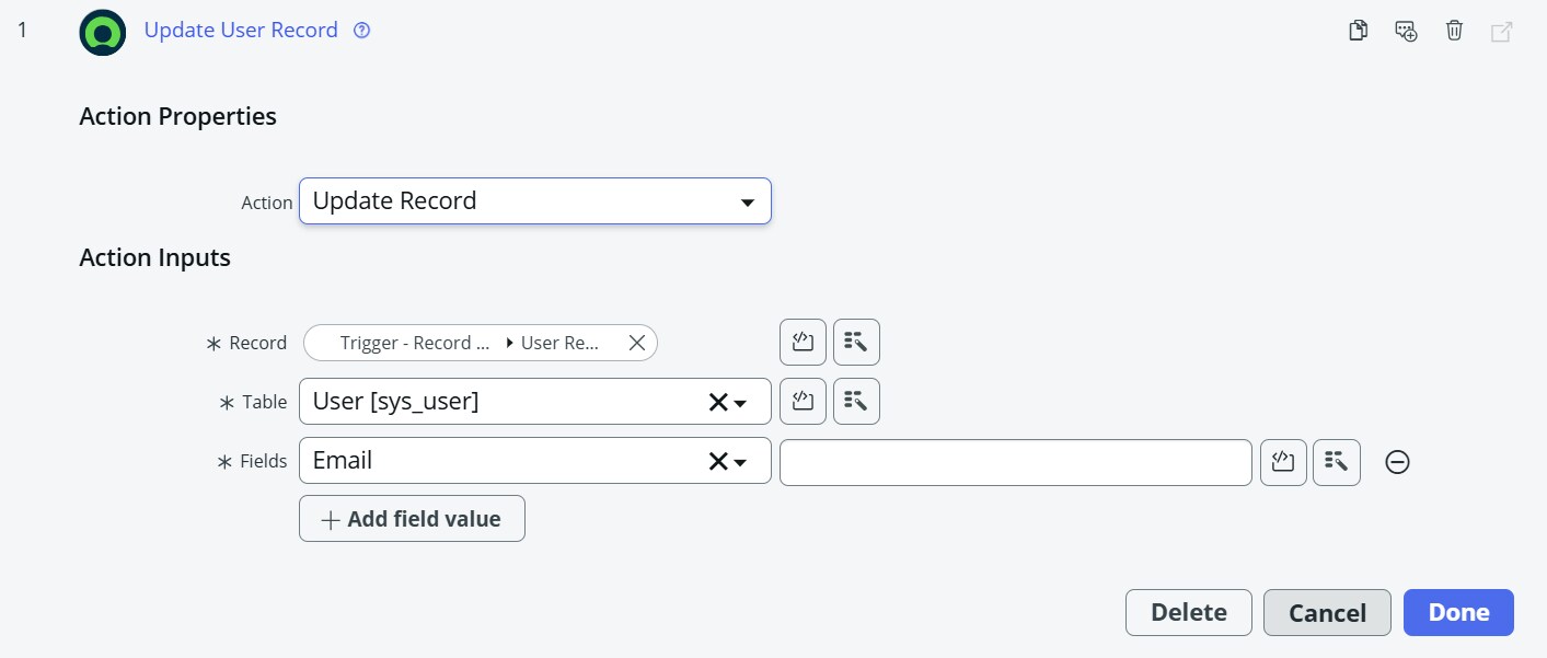 Solved: Can you clear a field value using a flow action - ServiceNow Community