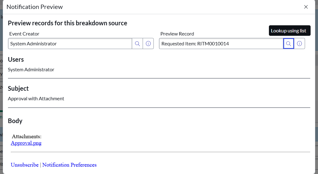 Solved: Add all attachments links including variable attac... - ServiceNow Community