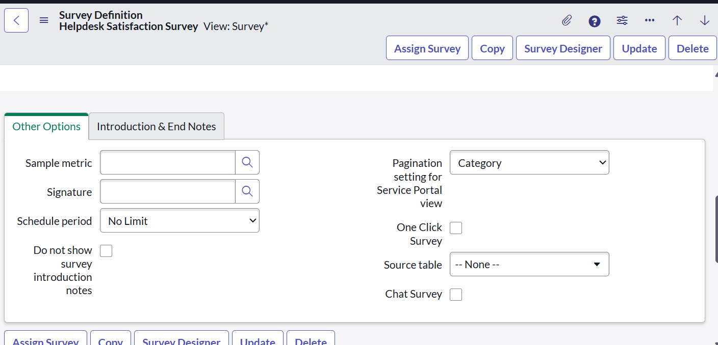 Solved: Survey Screen Enhancement - ServiceNow Community