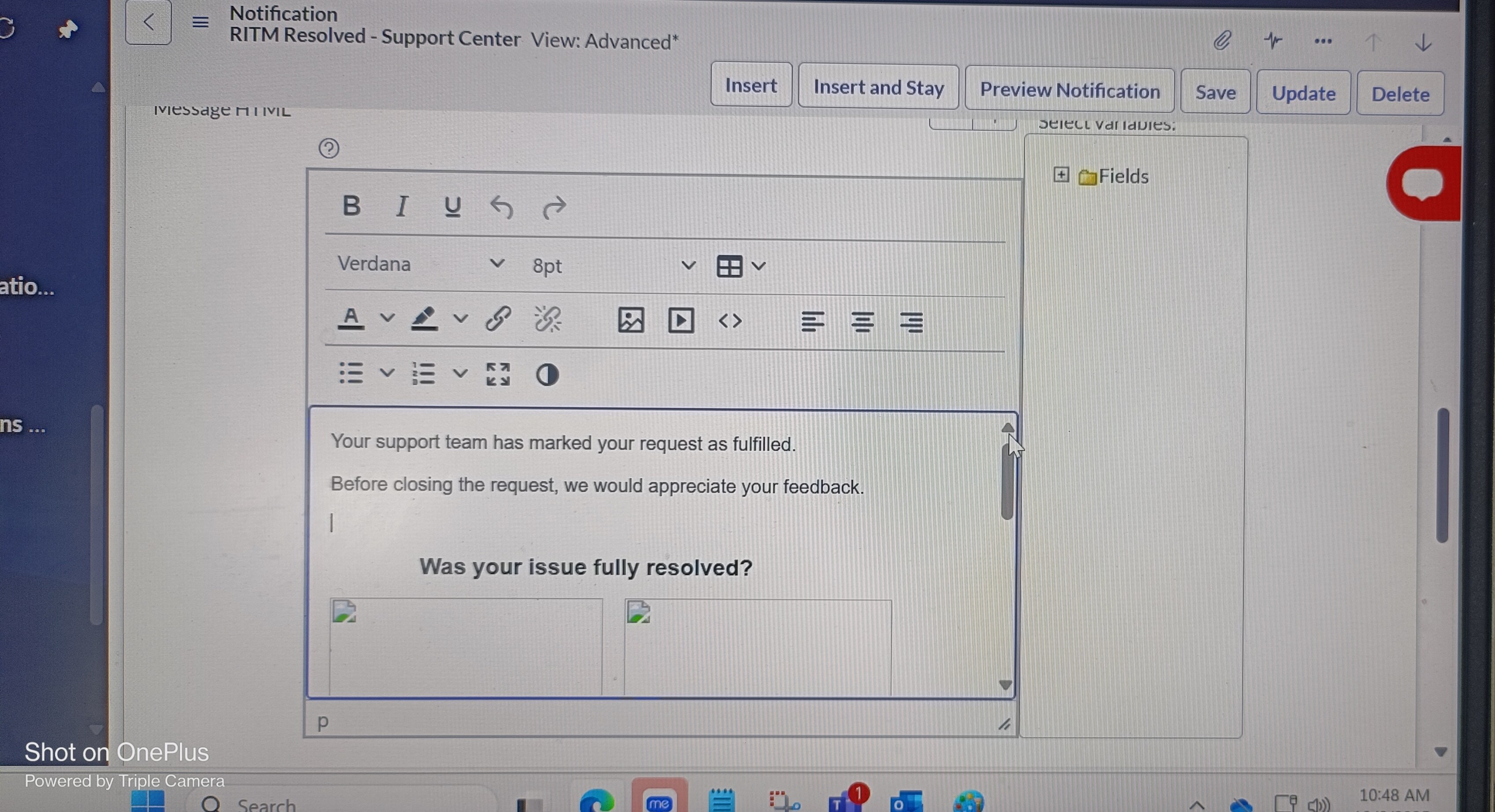 Images Not Displaying in Email Notification After ... - ServiceNow ...