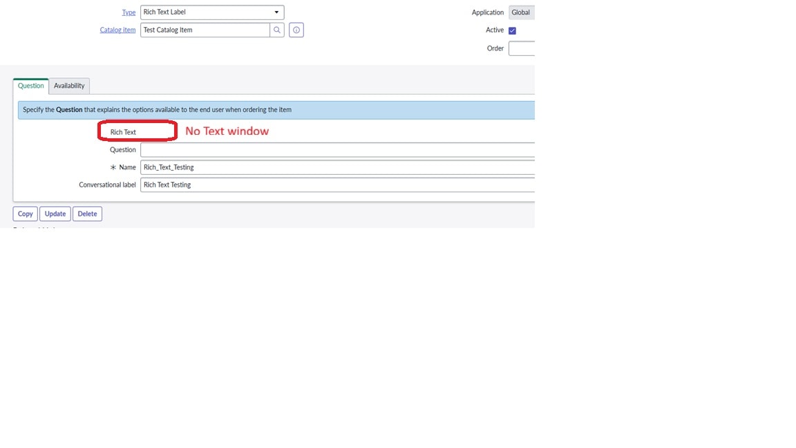 Solved: How to show a rich text label field on a Catalog i ...