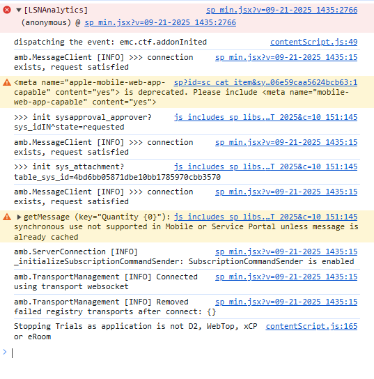 Service Portal Error: There is a JavaScript error ... - ServiceNow ...