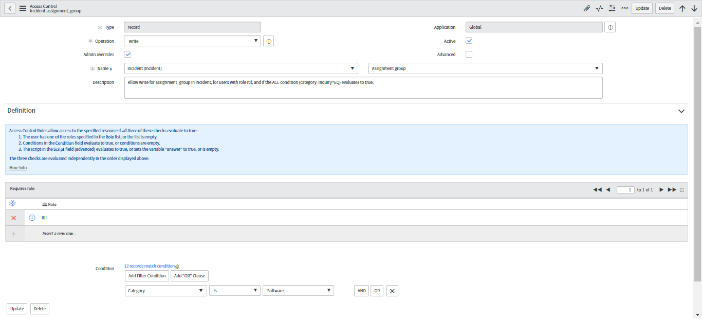 ACL conflict on field level - ServiceNow Community
