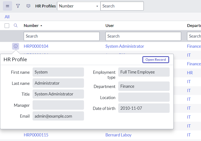 Hover view in HR Agent Workspace - ServiceNow Community