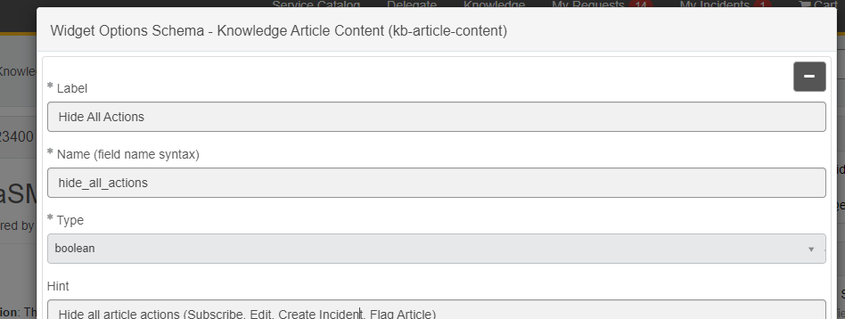 Create Incident button on Service Portal from Know... - ServiceNow ...