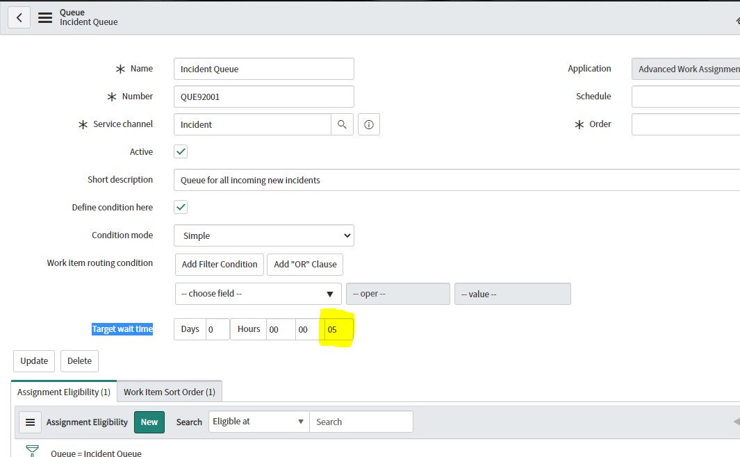 Solved: Re: Queue in Advanced Work assignment - ServiceNow Community