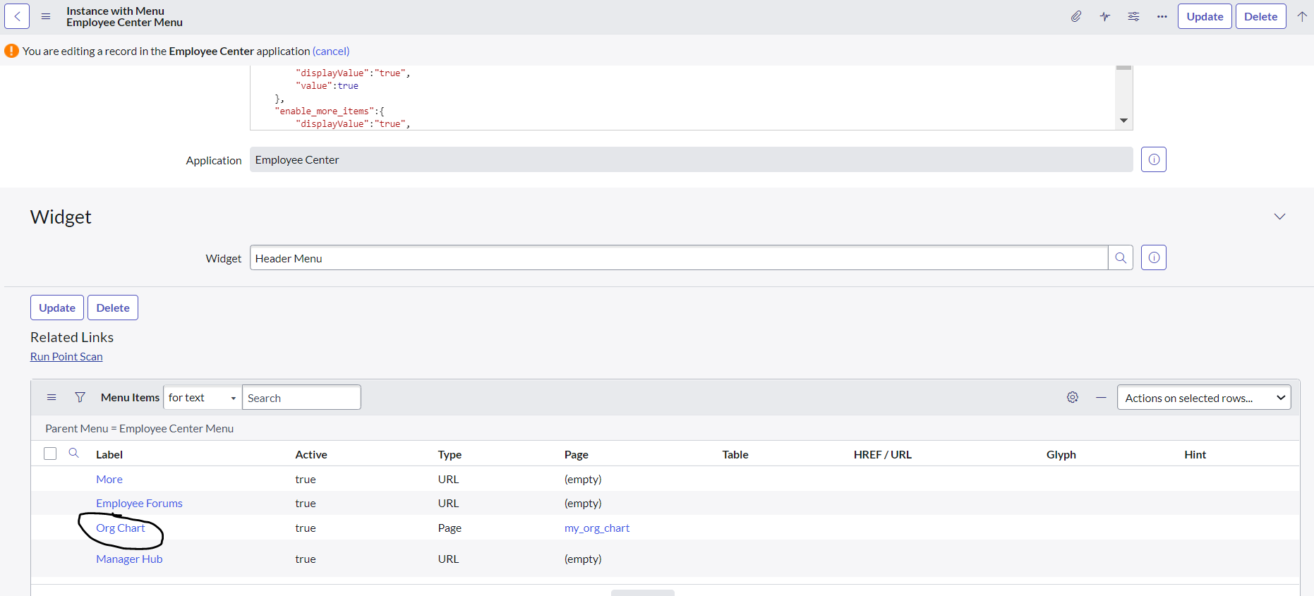 Solved: How to remove Org chart from the employee center N ...