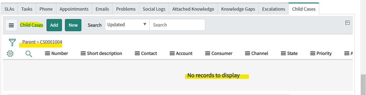 Solved: Related list to show all the Parent and Child Case ...