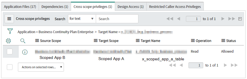 Solved: Cross-scope table access issues: "...has been refu ...