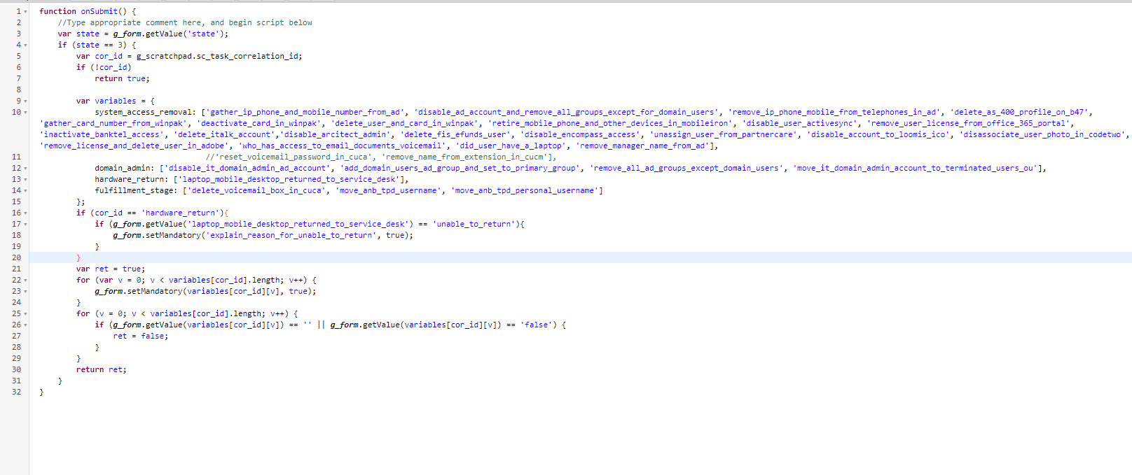 Solved: onSubmit script error: TypeError: Cannot read prop ...