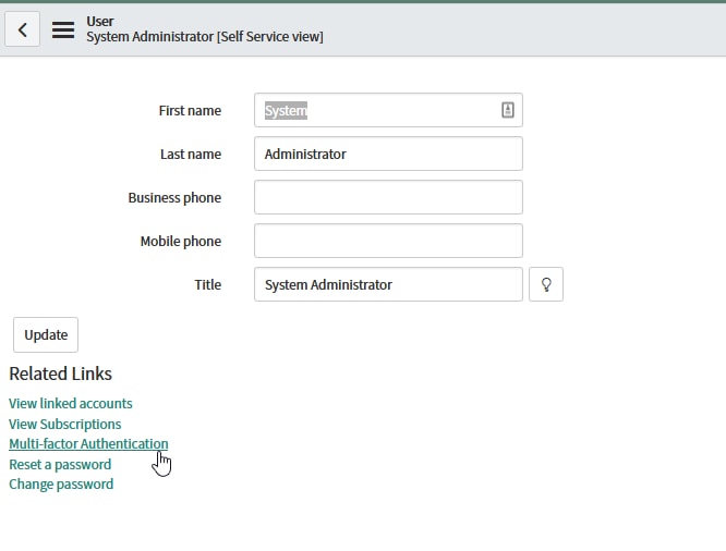 Solved: How to reset MFA - ServiceNow Community