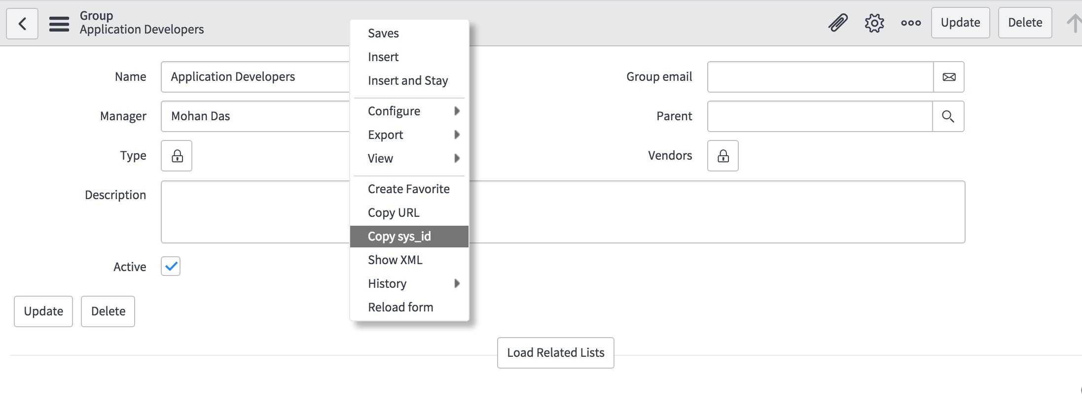Solved: How to find the sys_id for assignment groups - ServiceNow Community