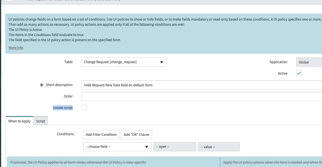 Solved: Display/Hide a UI Action Button Based on Form Valu ...