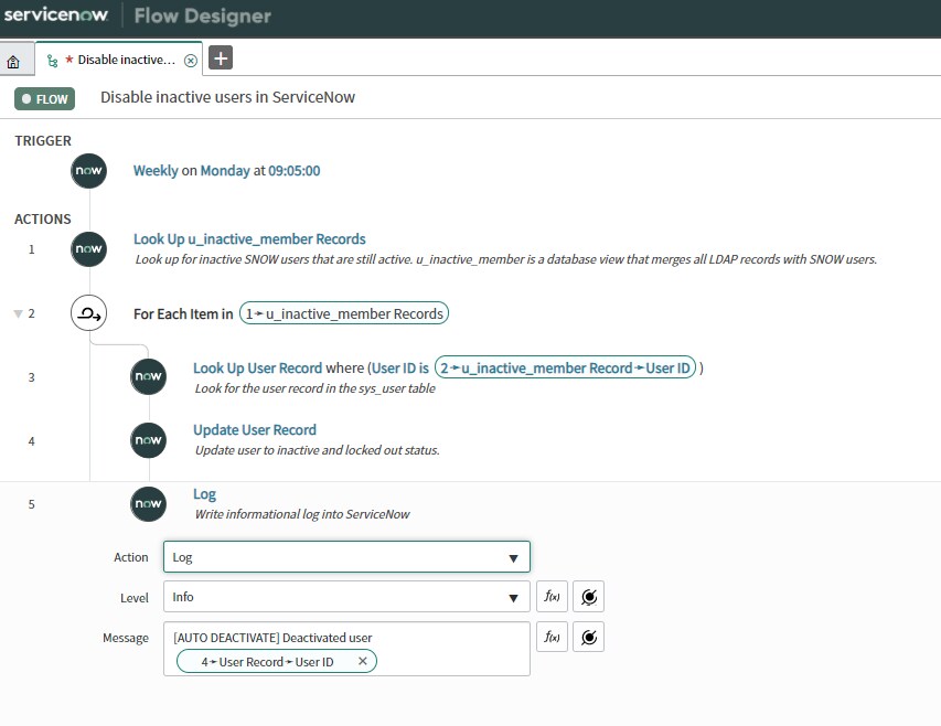 Solved: Flow designer : Where can I access the log? - ServiceNow Community