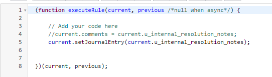 Solved: Re: How to write to Additional Comments on Inciden ...