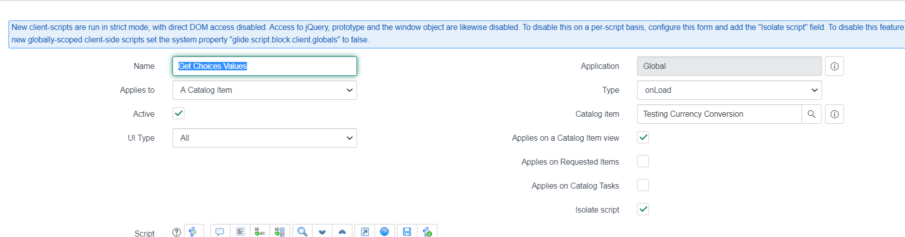 Solved: g_form.getValue is not working in Service Portal C... - ServiceNow Community