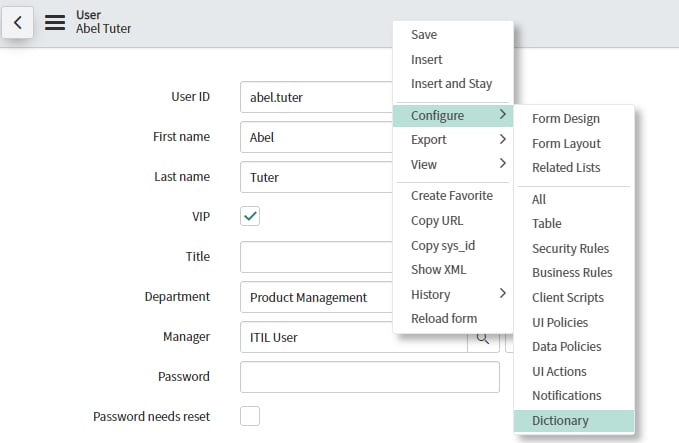Solved: Set Default Field to Show on Reference/List Collec... - ServiceNow Community