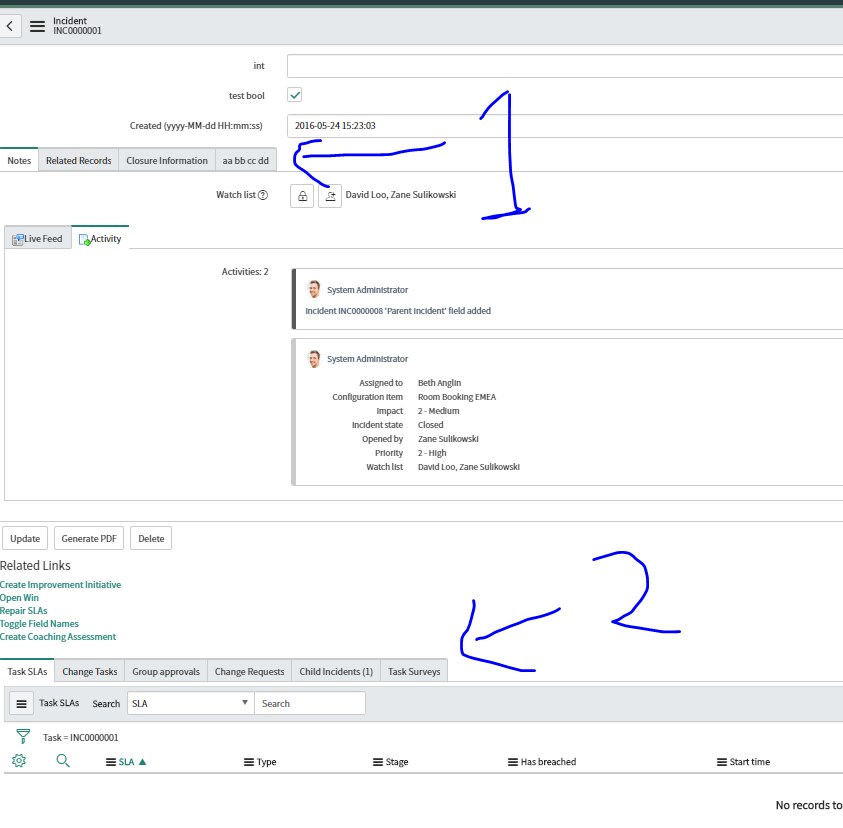 Solved: how to add Tabbed forms in User form view. - ServiceNow Community