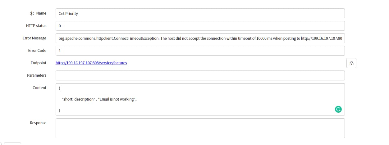 Solved: How to avoid the timeout error in Rest API request - ServiceNow Community