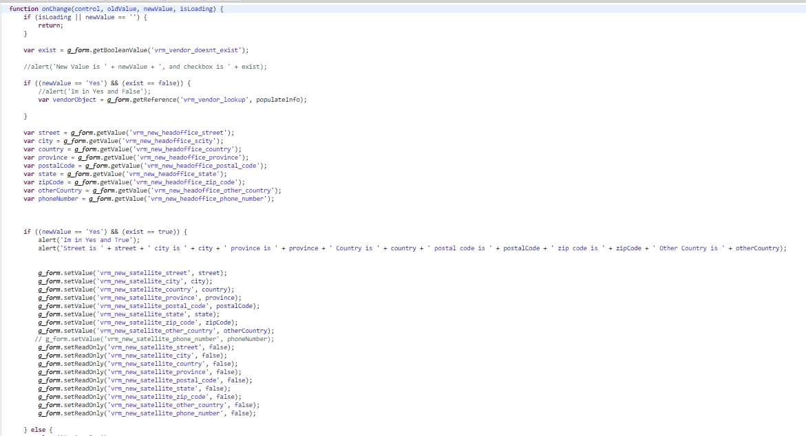 Solved: g_form.setValue not populating my fields on catalo... - ServiceNow Community