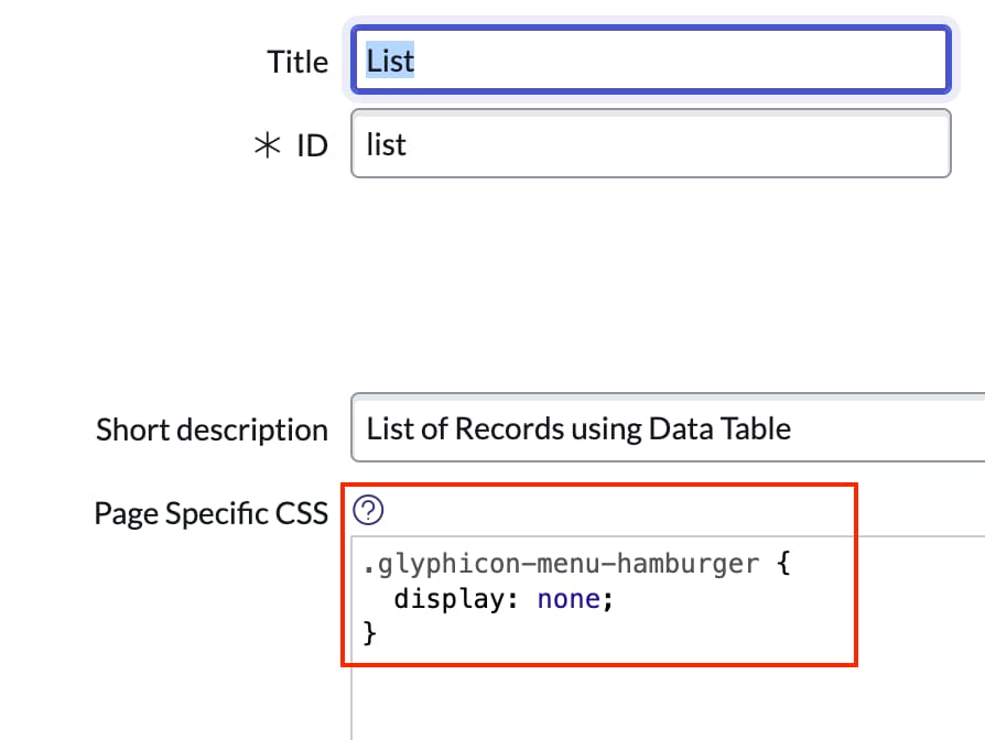Solved: Hide or remove the hamburger button - ServiceNow Community