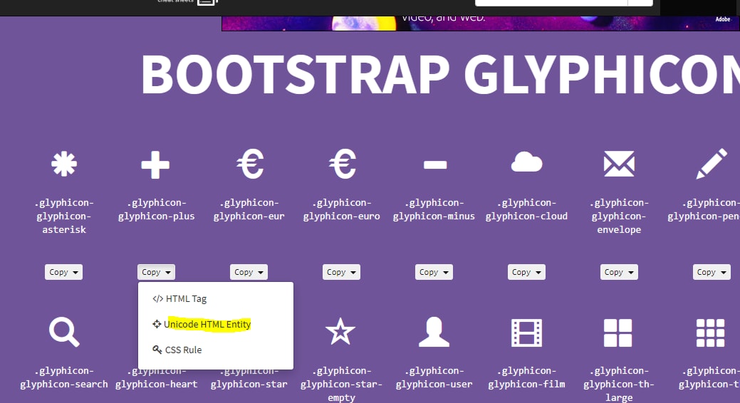 attachment icon bootstrap
