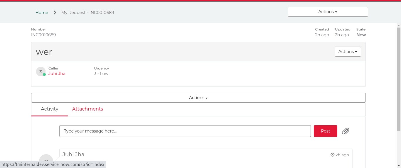 how to add action widget on standard page on serv... - ServiceNow Community