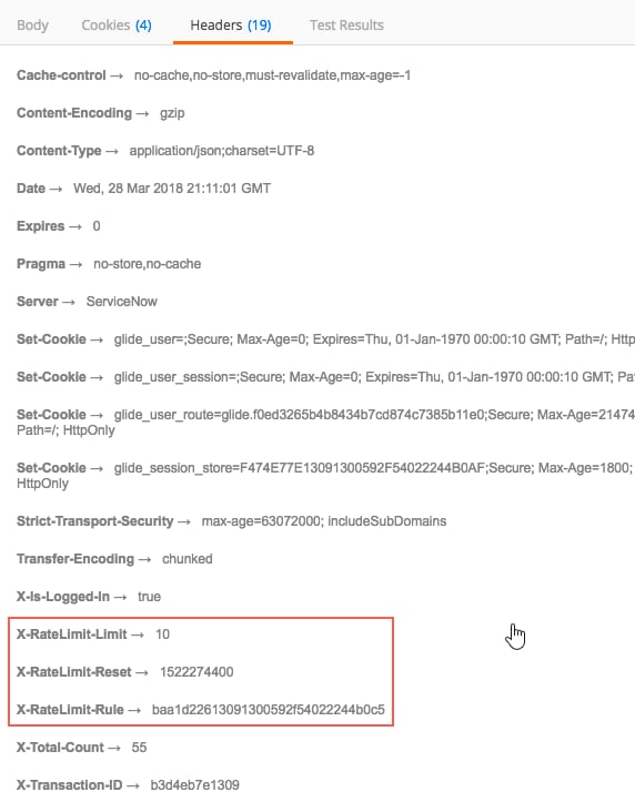 Solved: REST API Rate Limiting / Throttling - clarificatio... - ServiceNow Community