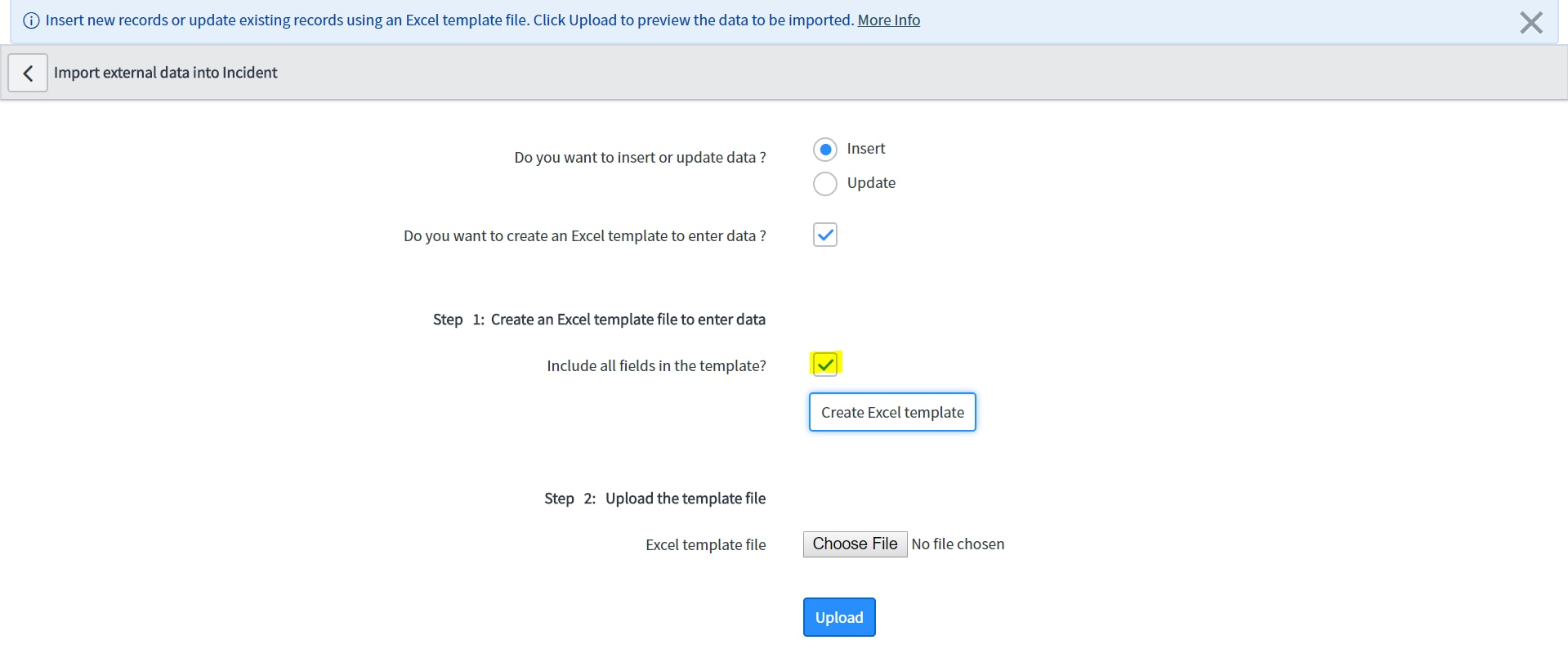 Easy import template missing column - ServiceNow Community