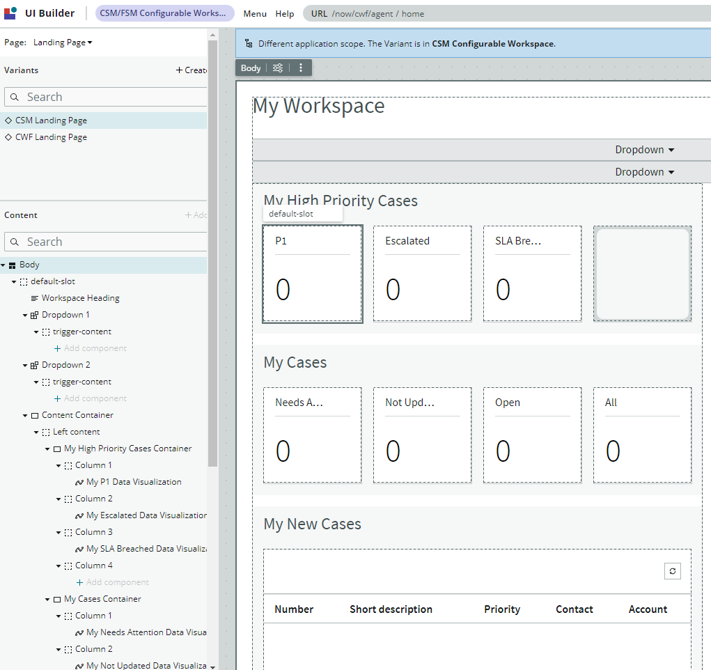 Using UI builder for Agent Workspace - ServiceNow Community