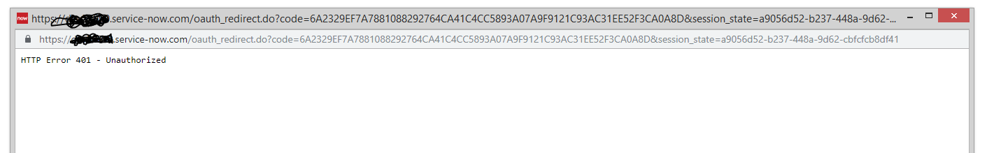 Oauth Redirect Url Oauthredirectdo Getting A Servicenow