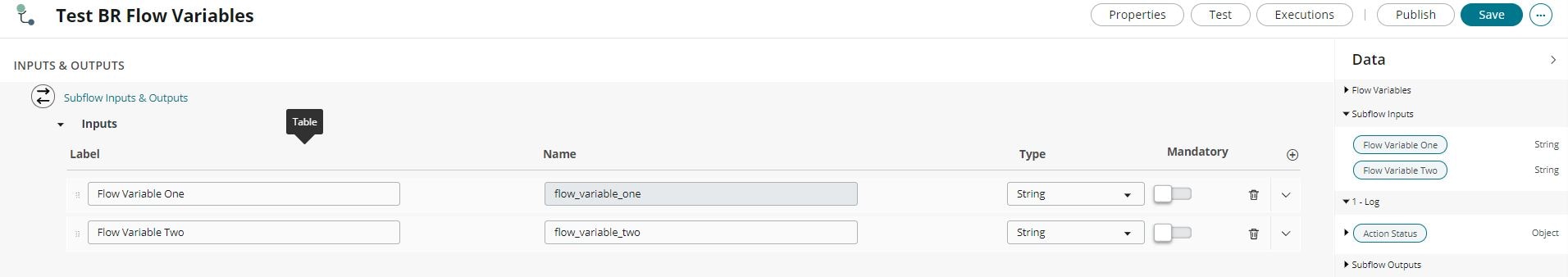 Solved: Pass flow variables of flow designer flow from Bu ...