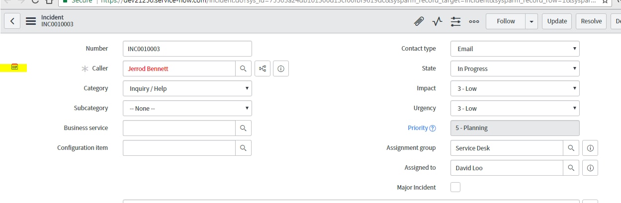 What are the privileges for VIP users? - ServiceNow Community