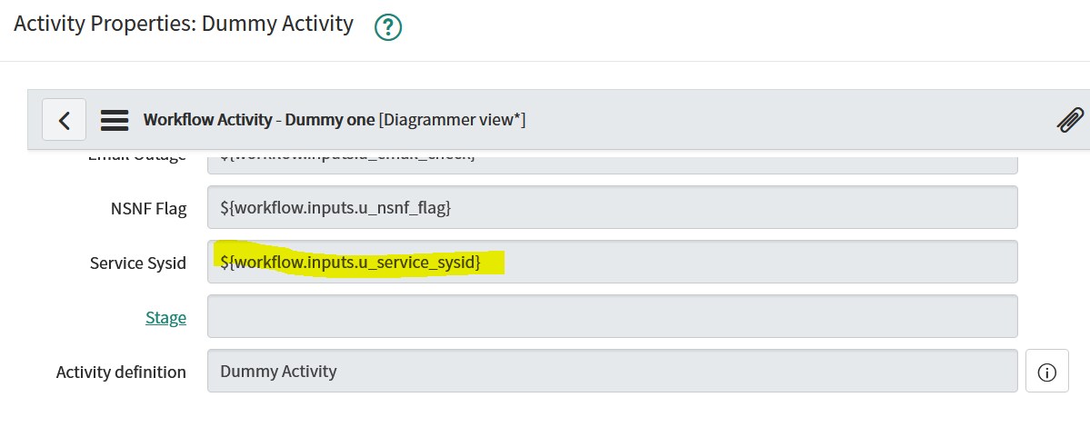 How to find workflow activity input value from con... - ServiceNow ...
