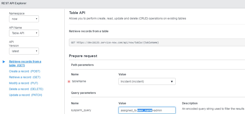 Solved: Sysparm_query for getting records from Incident ta... - ServiceNow Community