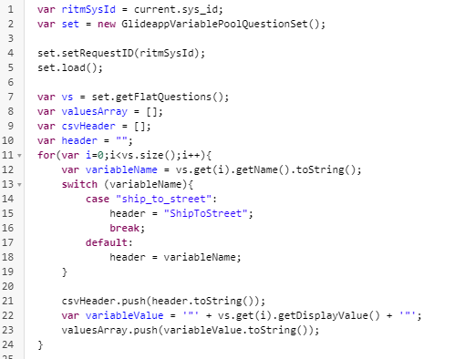 Switch case statement in a script - ServiceNow Community