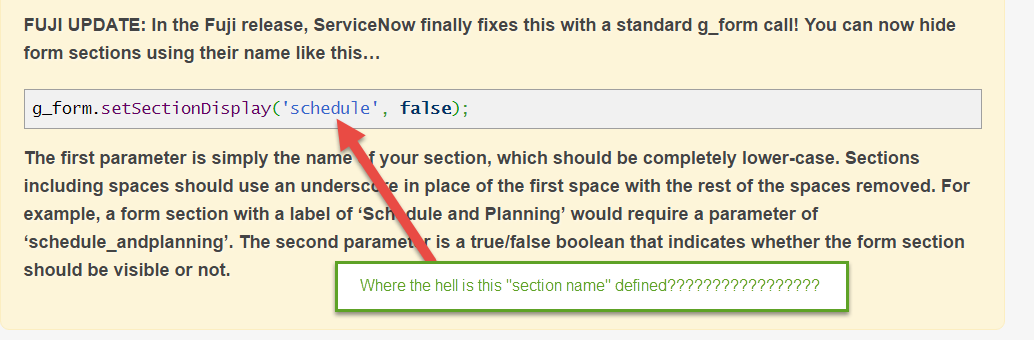 Solved: Show/Hide Form Sections - ServiceNow Community