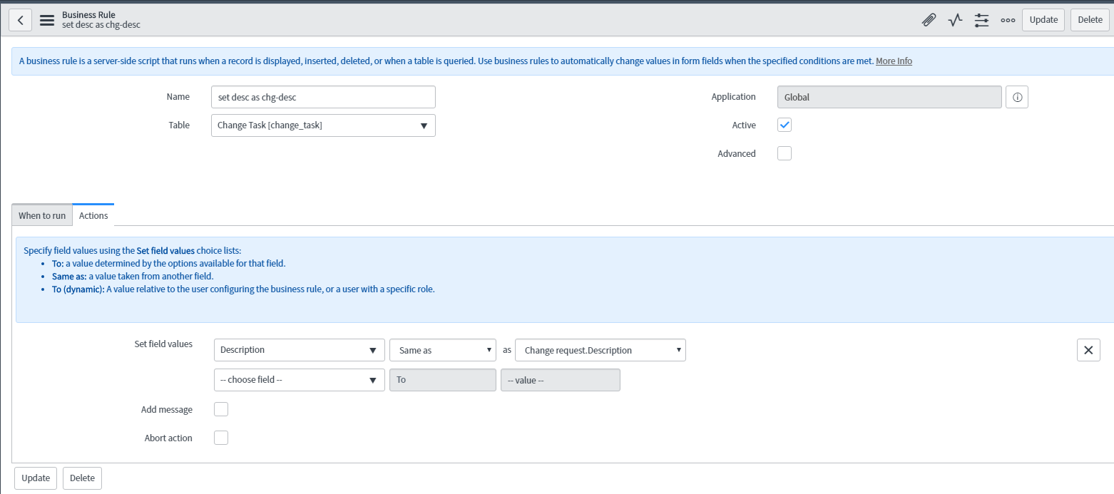 Solved: Copy description from Change Request to Change Tas... - Page 2 ...