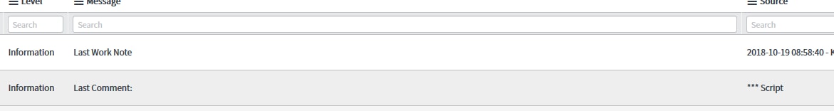 Solved: How to capture last work note and comment in Busin ...